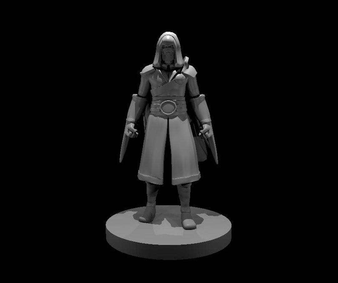 Warforged Assassin Miniature | 28mm Scale Construct Rogue for D&D ...