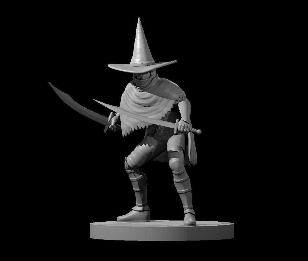 Darkling Miniature Scalable Shadow Rogue Assassin Fey Ambusher ...