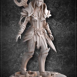 Demonic Automaton Female Paladin Warforged Dark Knight Hero Boss ...