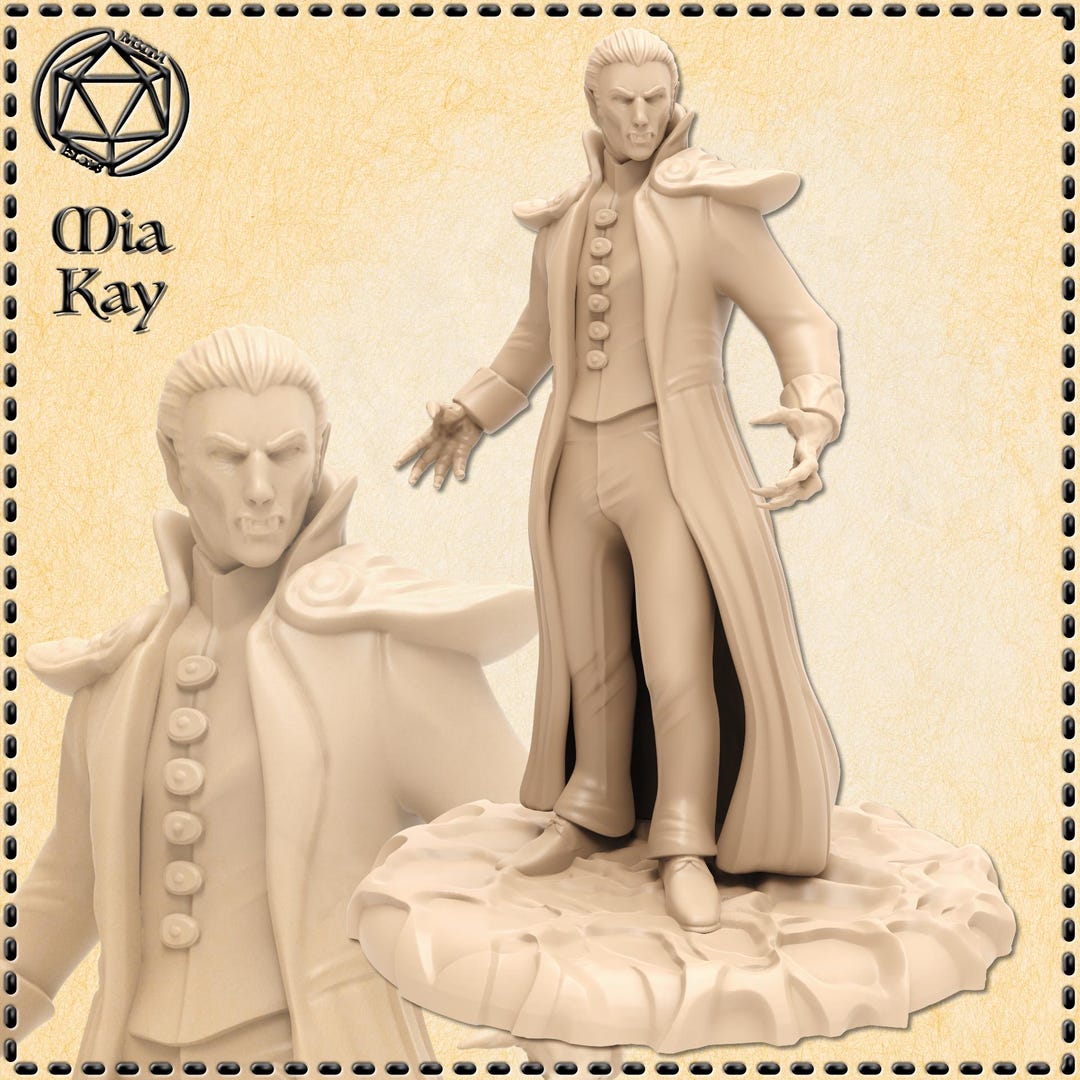 Vampire | 28mm Undead Miniature for D&D, Pathfinder, and Ttrpgs - Etsy