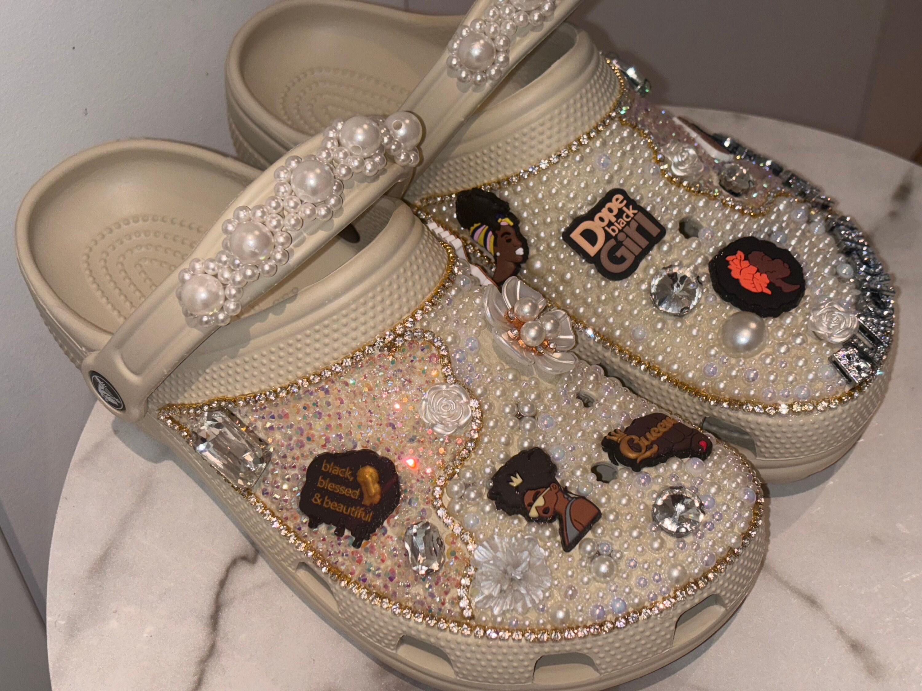 Melanin Queen Customized Crocs - Etsy