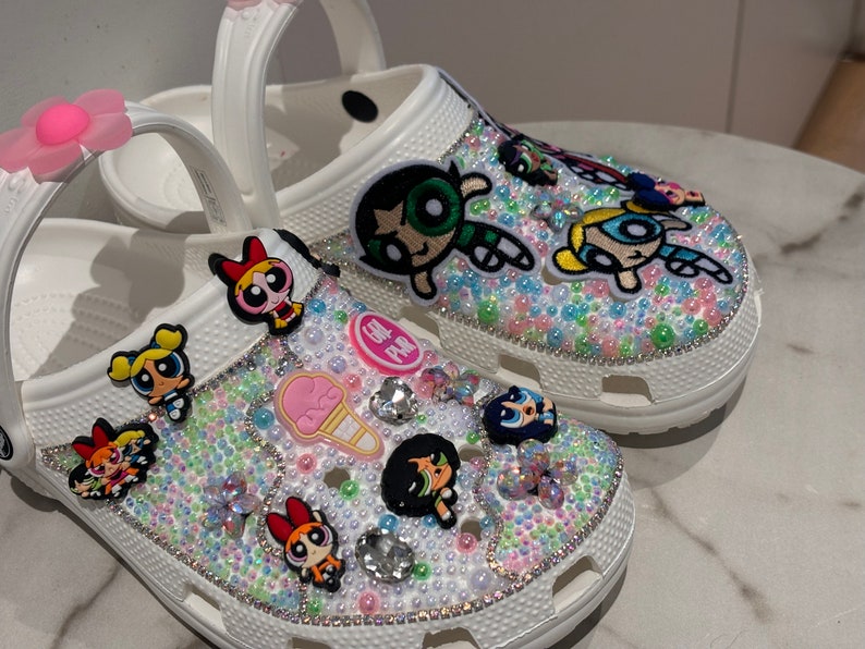 Girl Power Blinged Out Crocs,personalized Shoes,giftfor,xmasgift ...