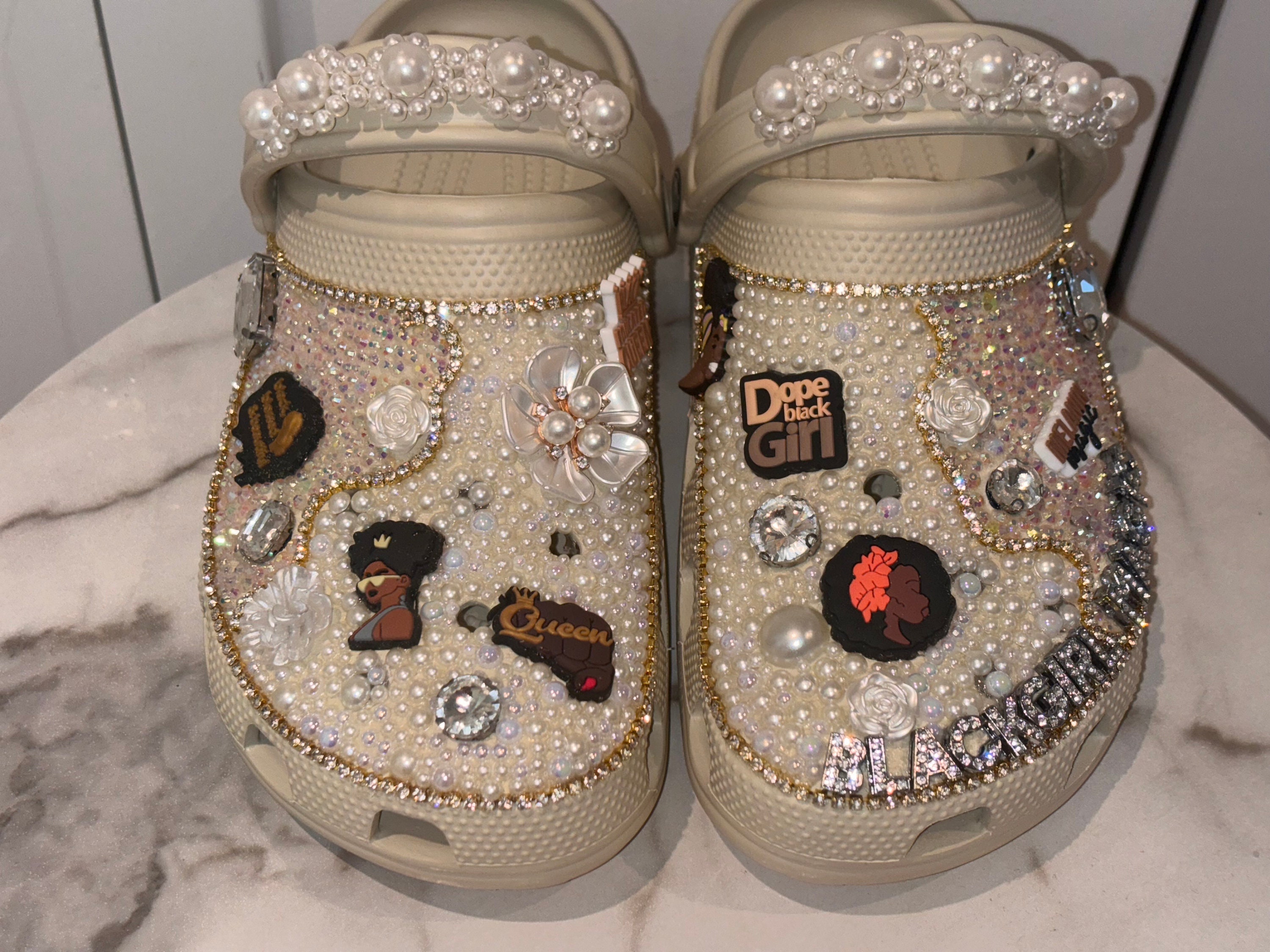 Melanin Queen Customized Crocs - Etsy