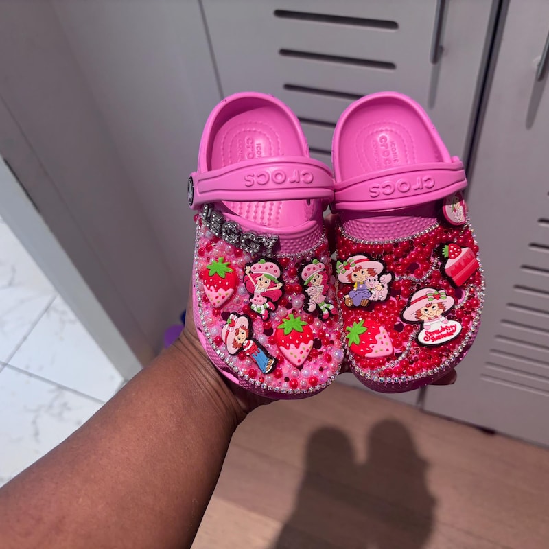 Strawberry Crocs - Etsy
