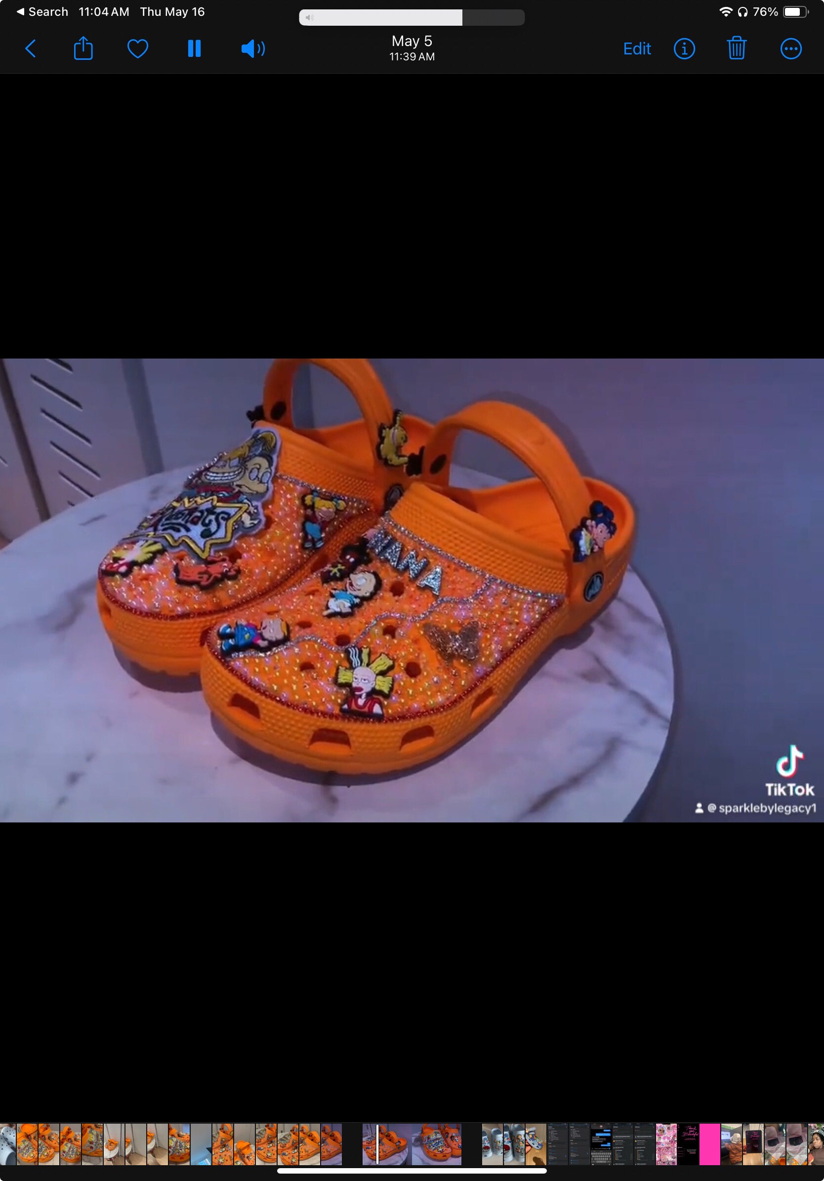 Rugrats Blinged Crocs: Custom Rhinestone & Pearl Shoes - Etsy
