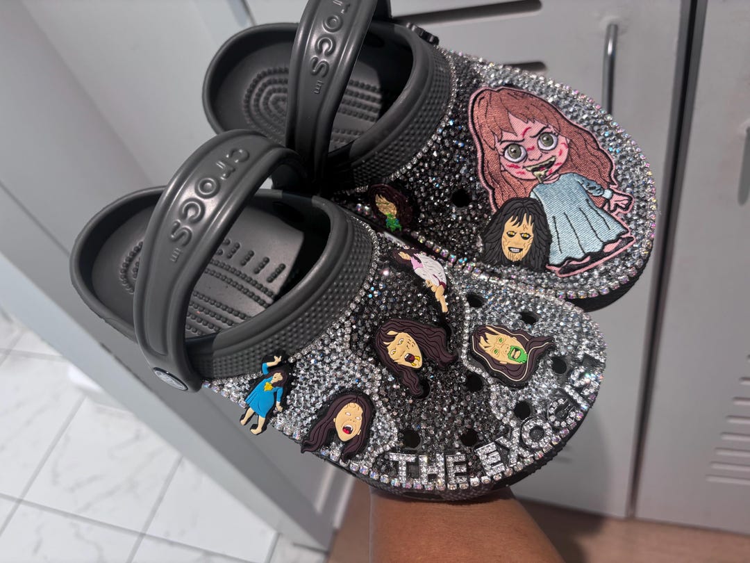 Custom Footwear,personalized Shoes,giftfor,xmasgift,blinged Out Crocs ...