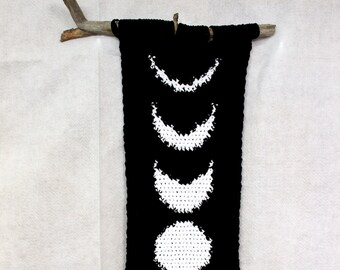 Moon Phase Crochet Tapestry - Etsy