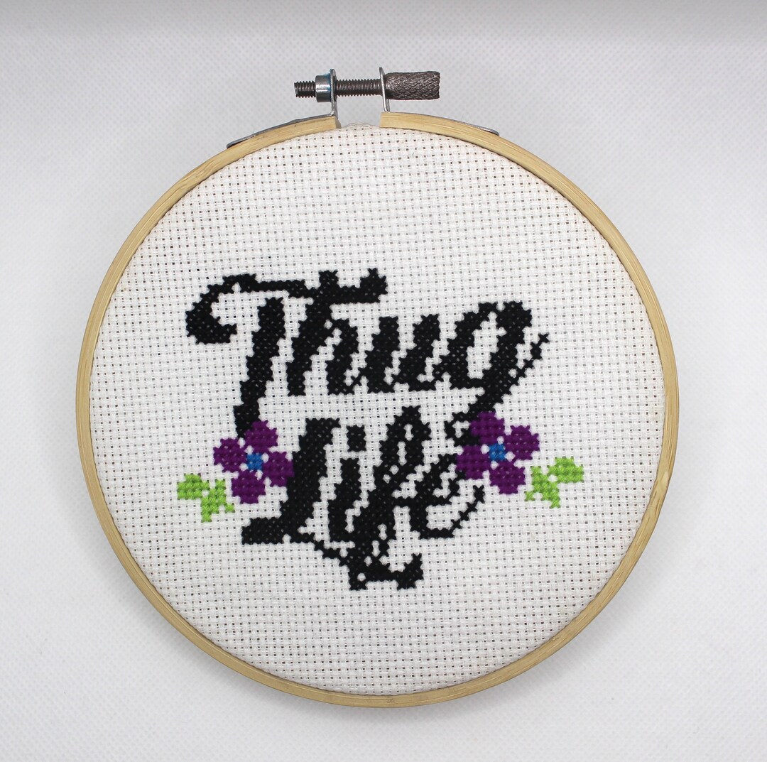 Thug Life Cross Stitch, Sassy Cross Stitch, Cottach Core Sassy Cross ...