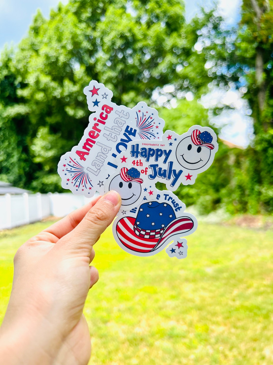 Happy 4th of July Stickers, Patriotic Stickers, Journaling Stickers ...