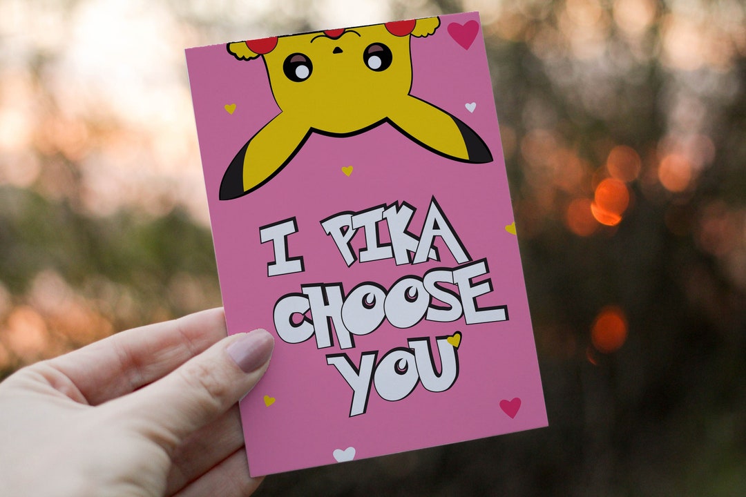 Printable Card, I Pika Choose You, Funny Birthday Card for Boyfriend ...