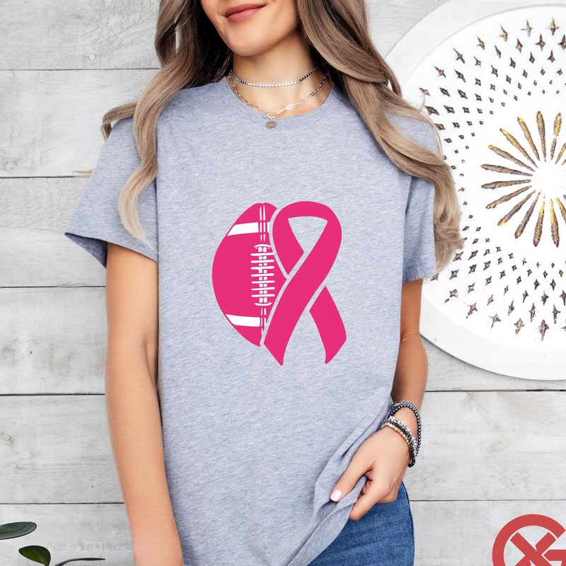Breast Cancer Awareness Football Shirt - Etsy