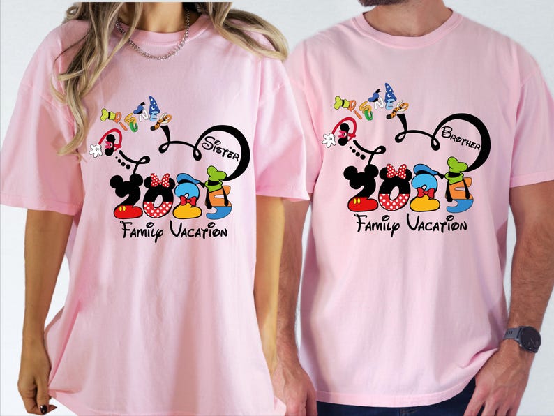 Custom Disney Family Trip 2026 Comfort Colors® Shirt, Personalized ...