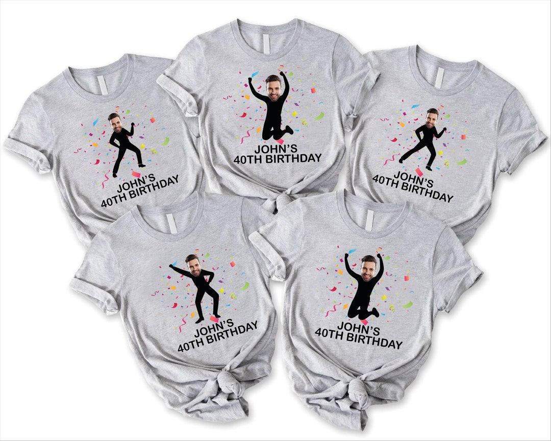 Custom Face Stick Figure Birthday T-shirt: Funny Party Matching Tees - Etsy