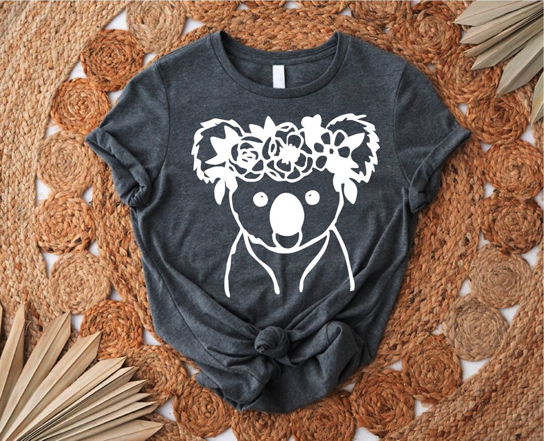 Floral Koala Shirt,koala Lover Gift,mothers Day Gift,cute Koala Tshirt ...