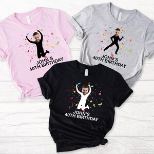 Custom Face Stick Figure Birthday T-shirt: Funny Party Matching Tees - Etsy