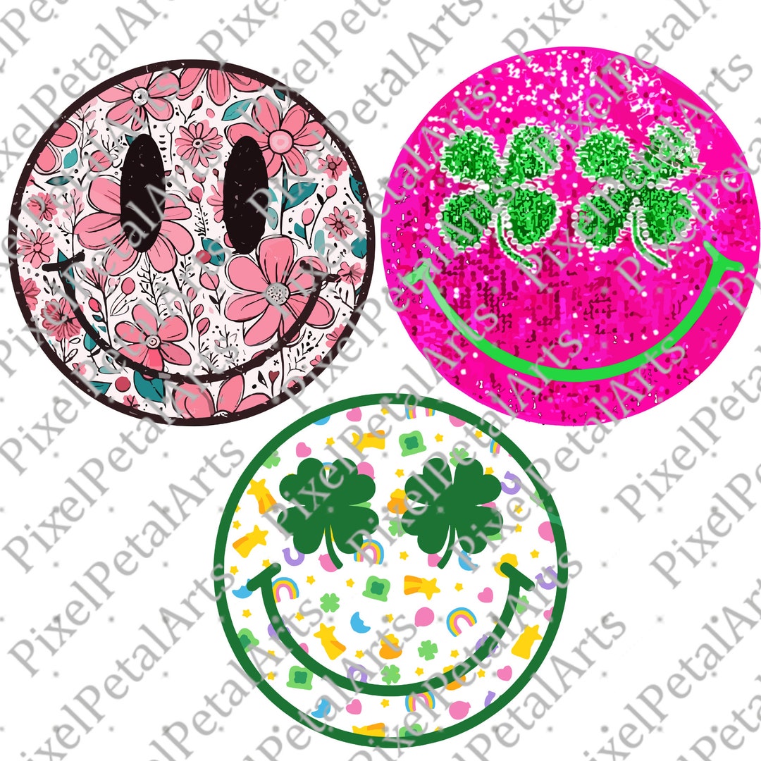 Retro Happy Flowers PNG Vintage Sublimation Smile Flowers Happy Face ...