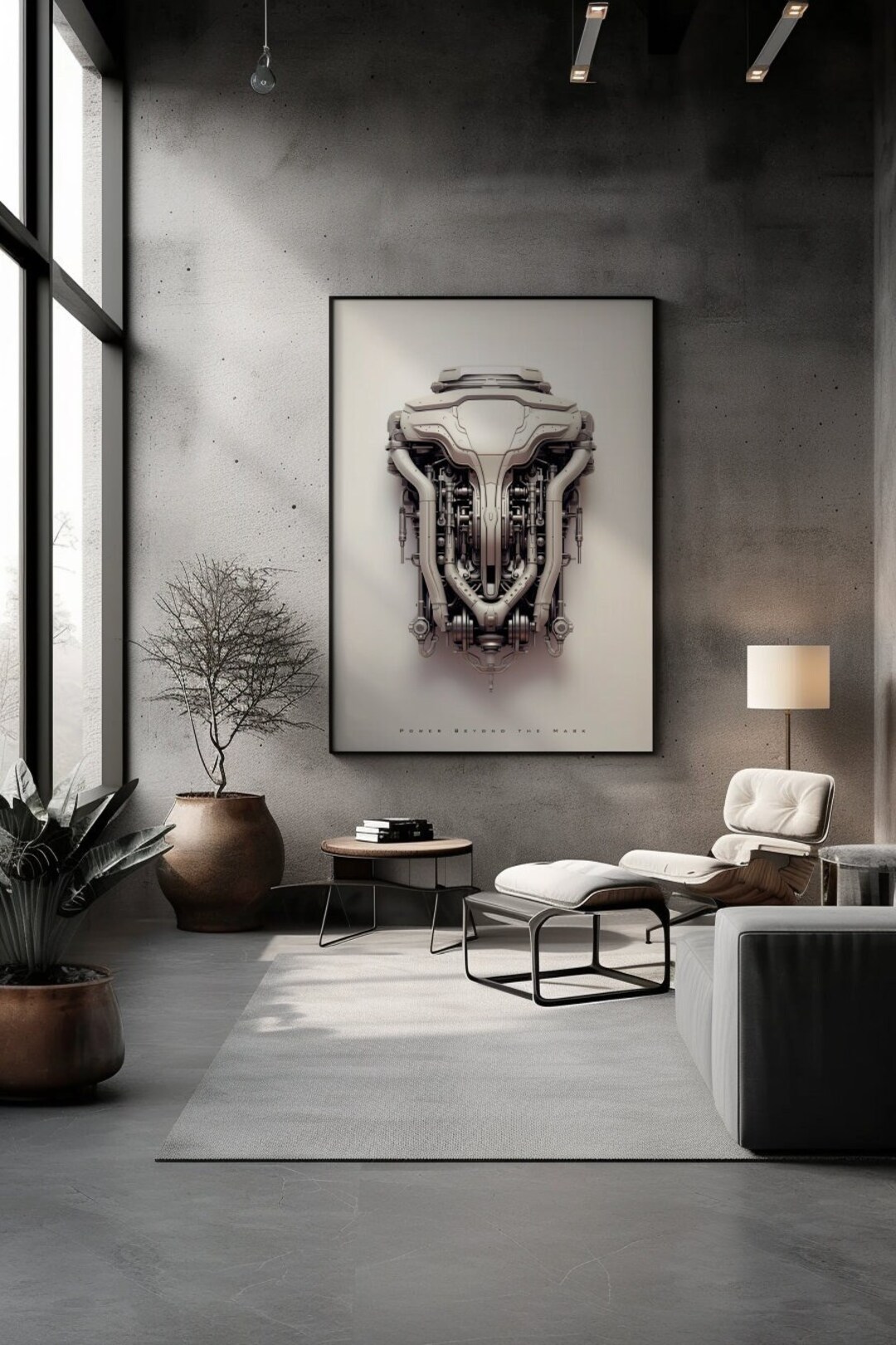 Modern Engine Poster, Mechanical Art, Engine Inspired Decor, Motorhead ...