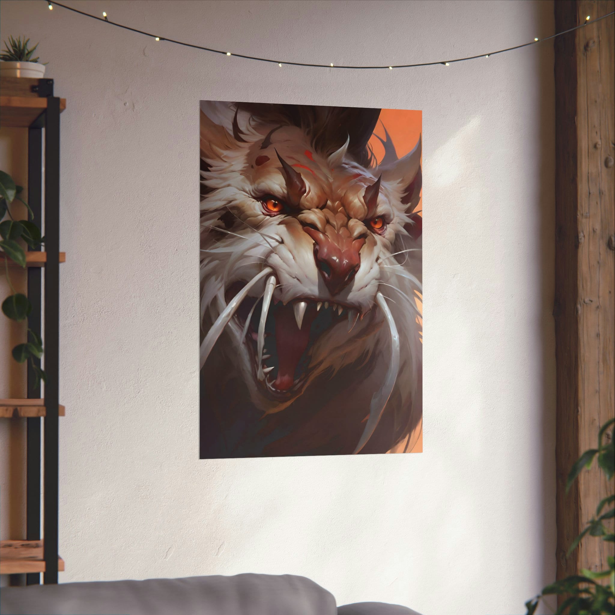 Sabertooth Cat Beast Matte Vertical Posters - Etsy