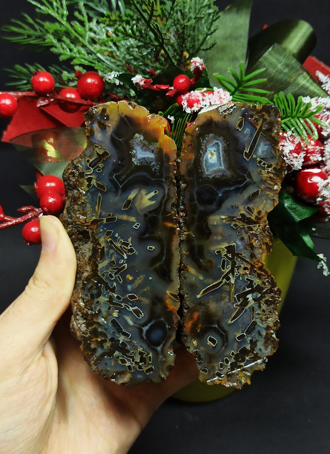 Rare 3D Turkish Stick Agate, Yellow Stick Agate, Metaphysical Crystals ...