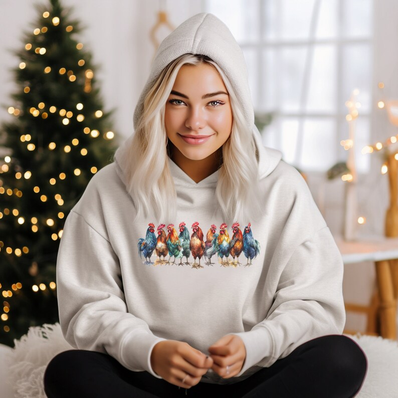 Chicken Sweatshirt for Women, Funny Chicken Shirt, Chicken Hoodie - Etsy