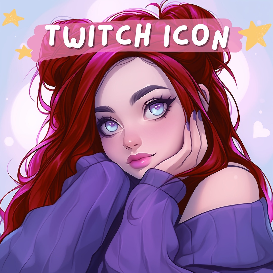 Twitch Icon, Streamer Art, Twitch Profile Pic, Streaming, No Commission ...