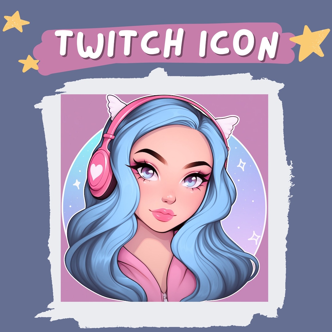 Twitch Icon, Streamer Art, Twitch Profile Pic, Streaming, No Commission ...