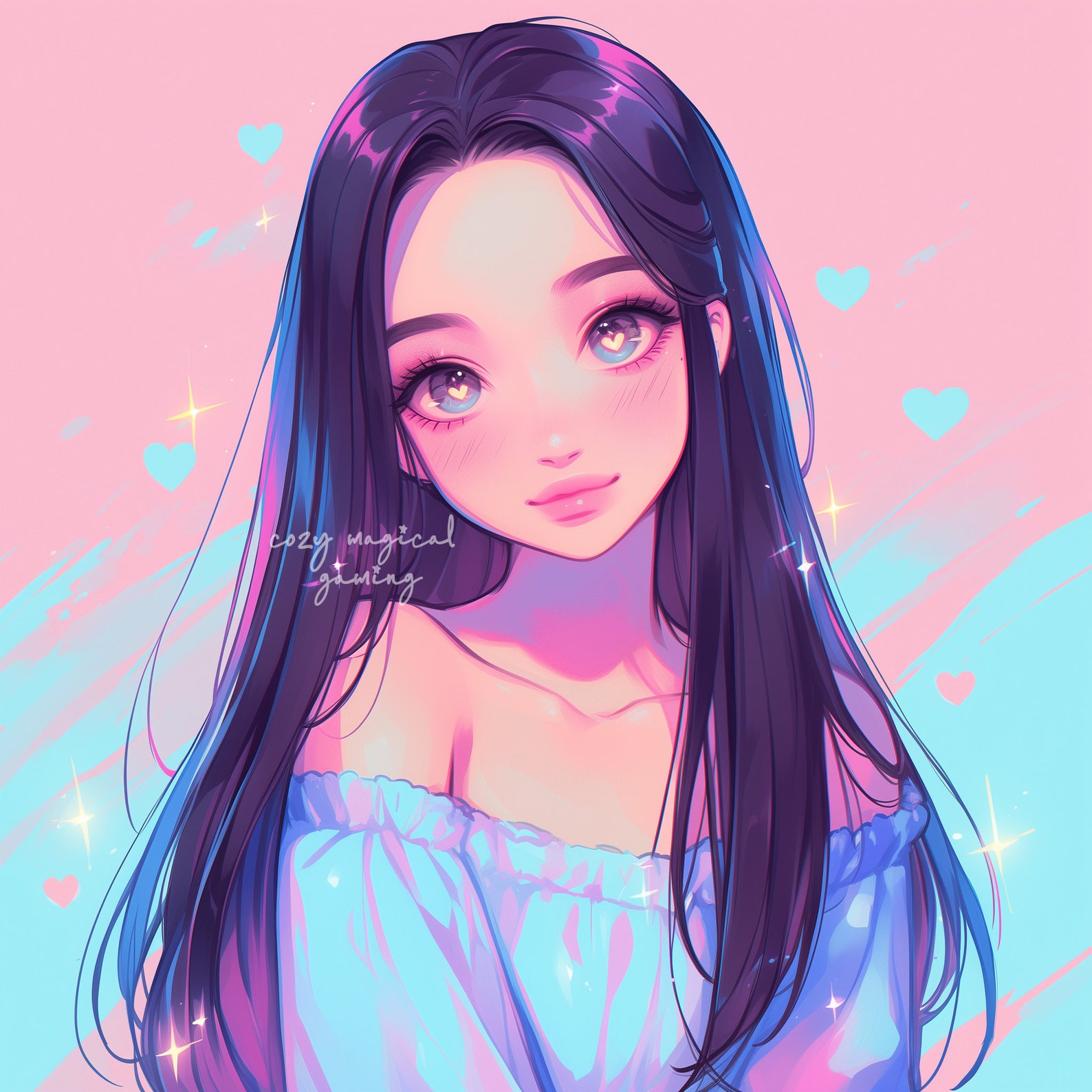 Profile Picture for Discord and Twitch Icon for Streamer Art Pic for ...