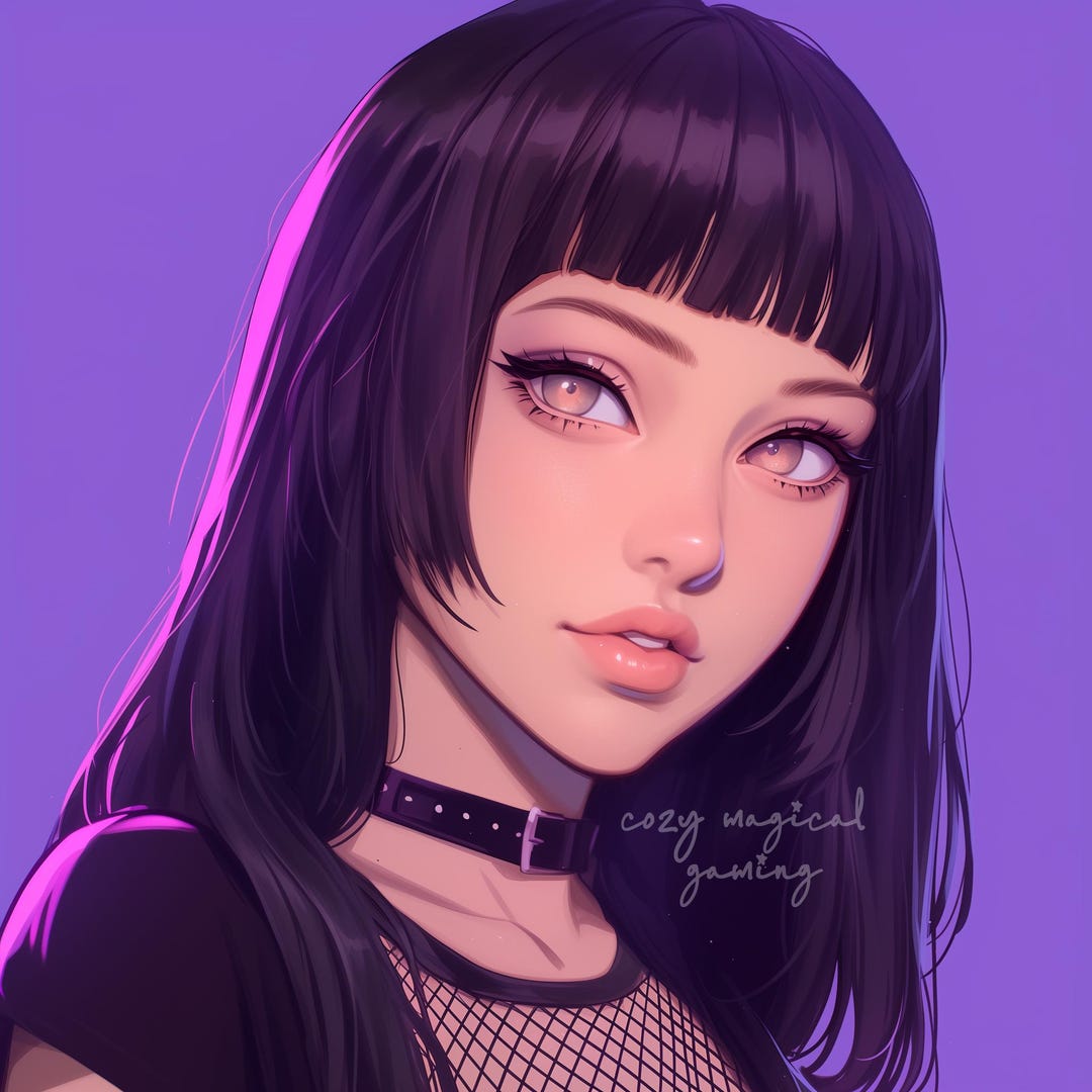 Twitch Icon Anime Streamer Art Twitch Profile Pic Streaming No ...