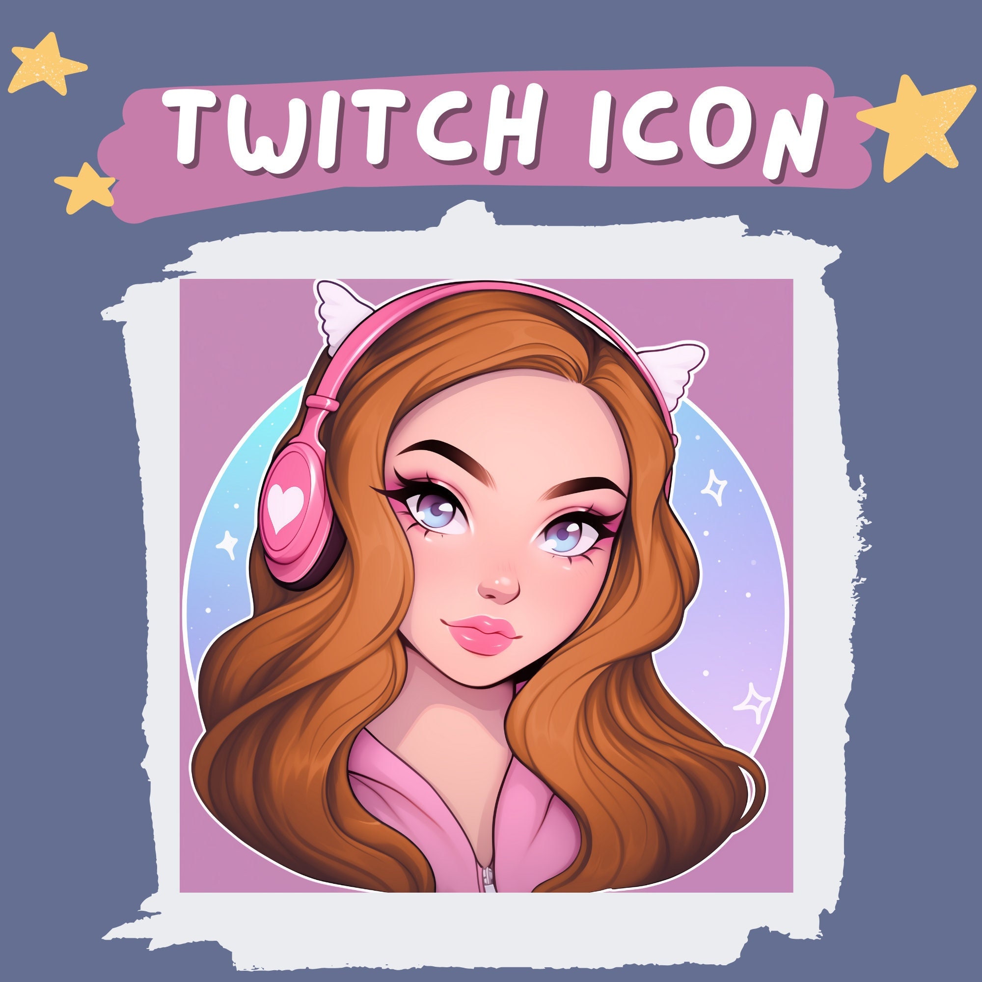 Twitch Icon for Streamers Social Media Profile Pic Art Streaming Assets ...