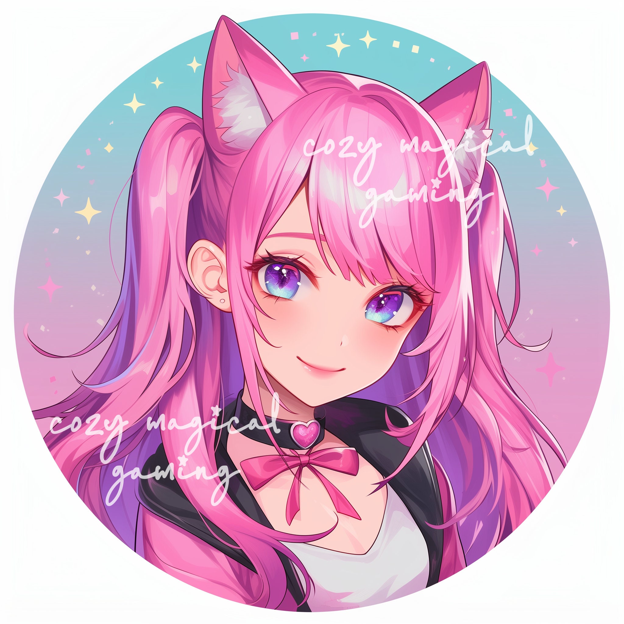 Twitch Icon Anime Streamer Art Twitch Profile Pic Streaming No ...