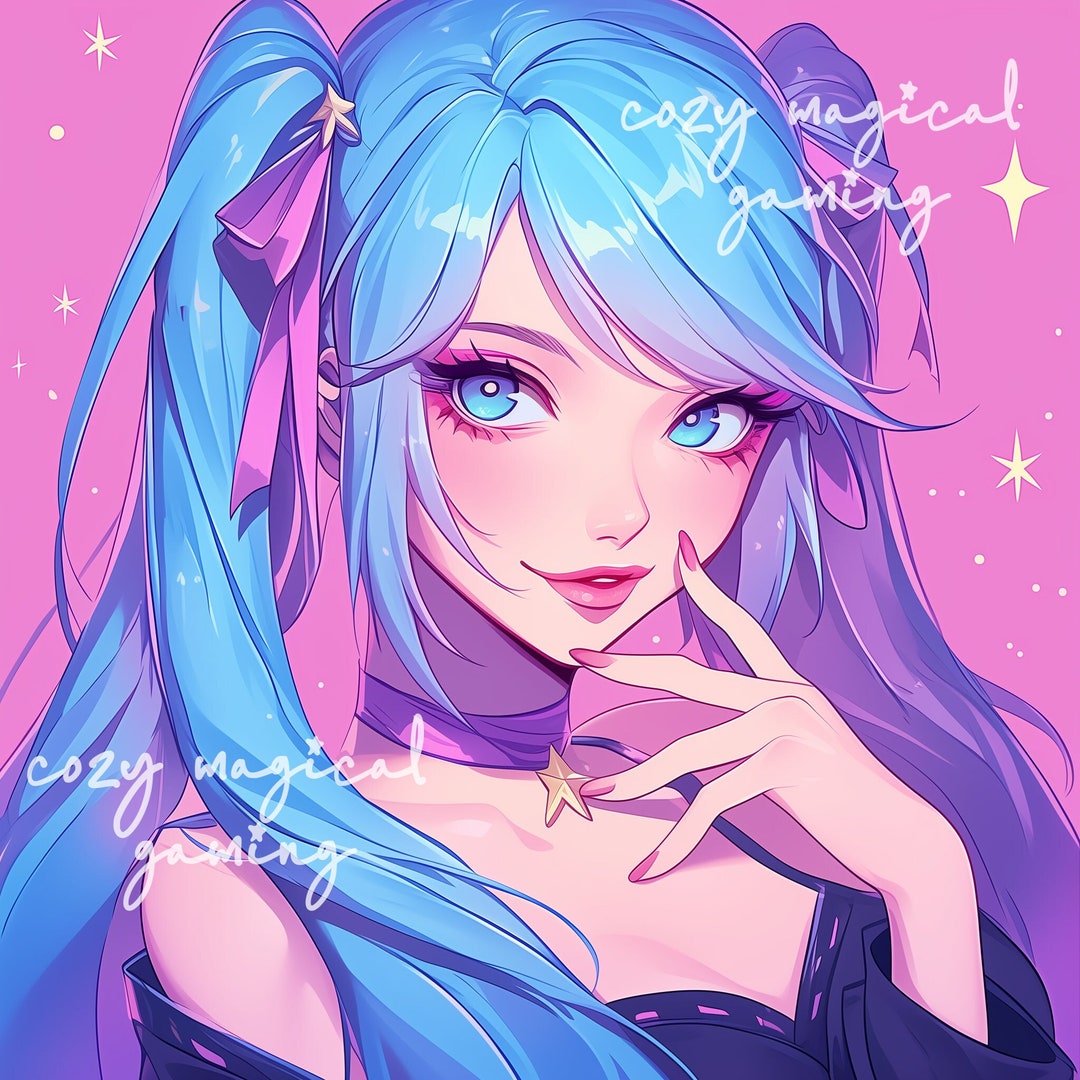 Twitch Icon Anime Streamer Art Twitch Profile Pic Streaming No ...