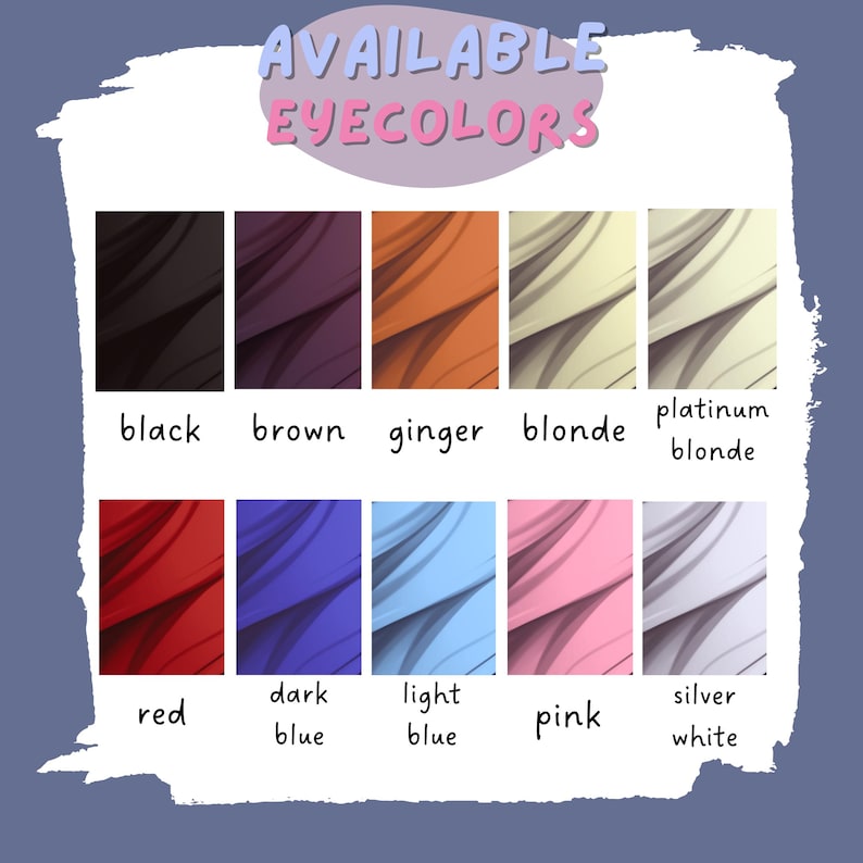 Twitch Emote Wavy Hair Chibi Set Emote Cute Clip Art Streamer Streaming ...