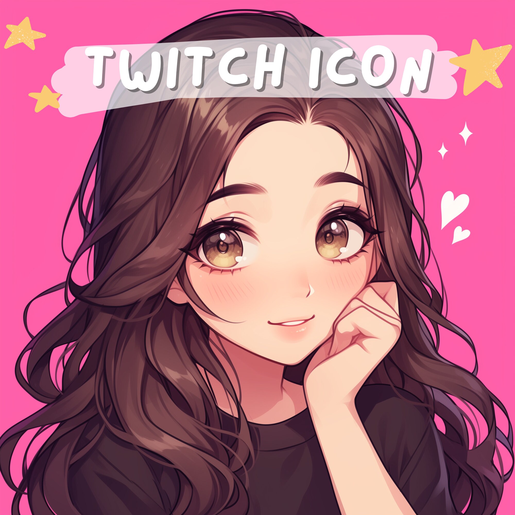 Twitch Icon, Streamer Art, Twitch Profile Pic, Streaming, No Commission ...