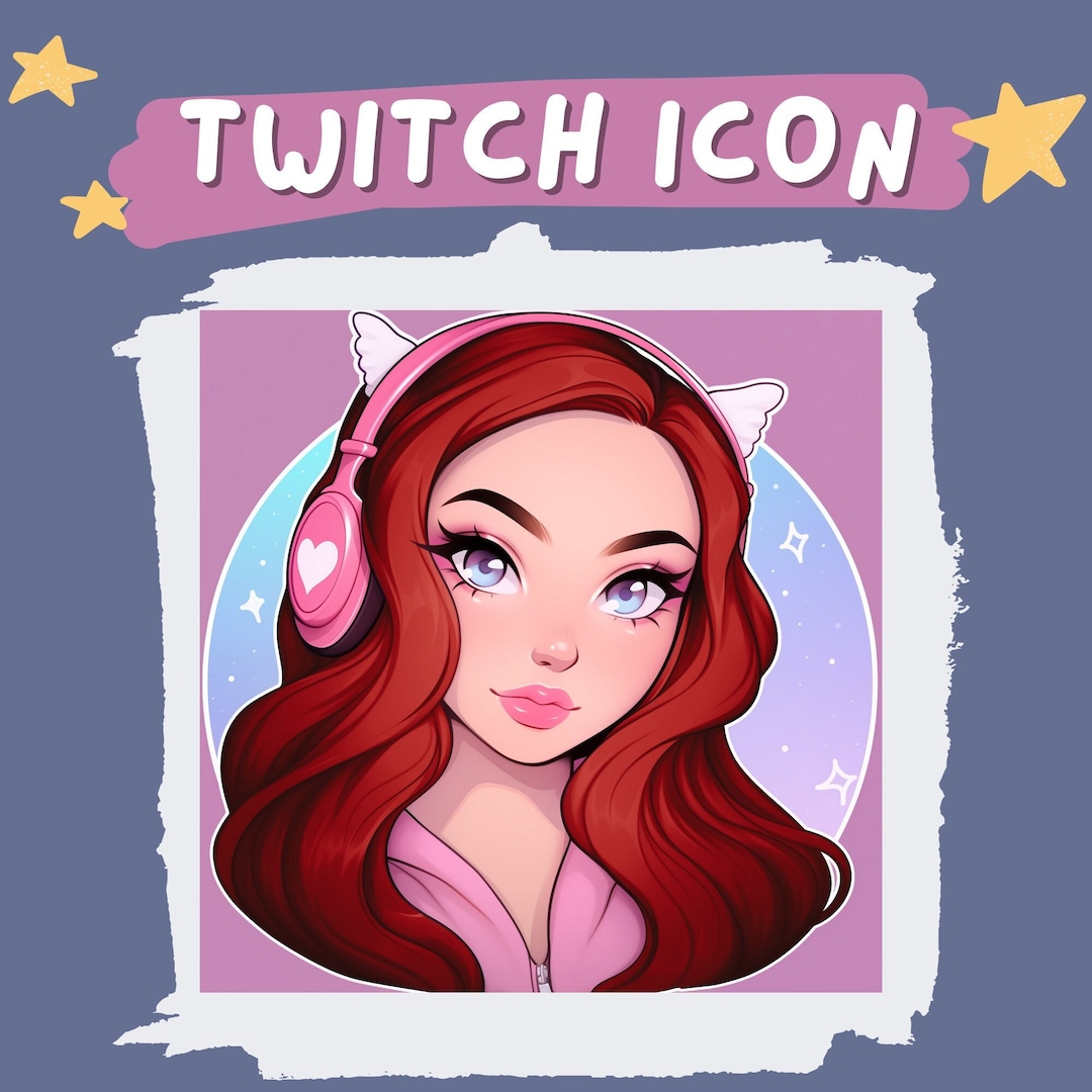 Twitch Icon, Streamer Art, Twitch Profile Pic, Streaming, No Commission ...