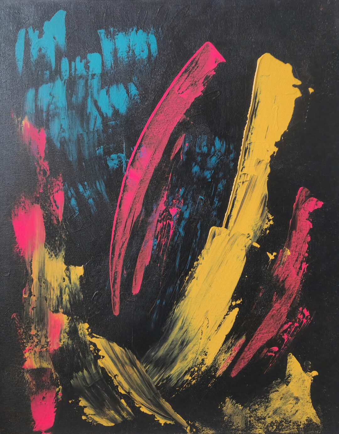 Starburst | Original Abstract Art, One of a Kind Artwork, 90s Fun Vibes ...