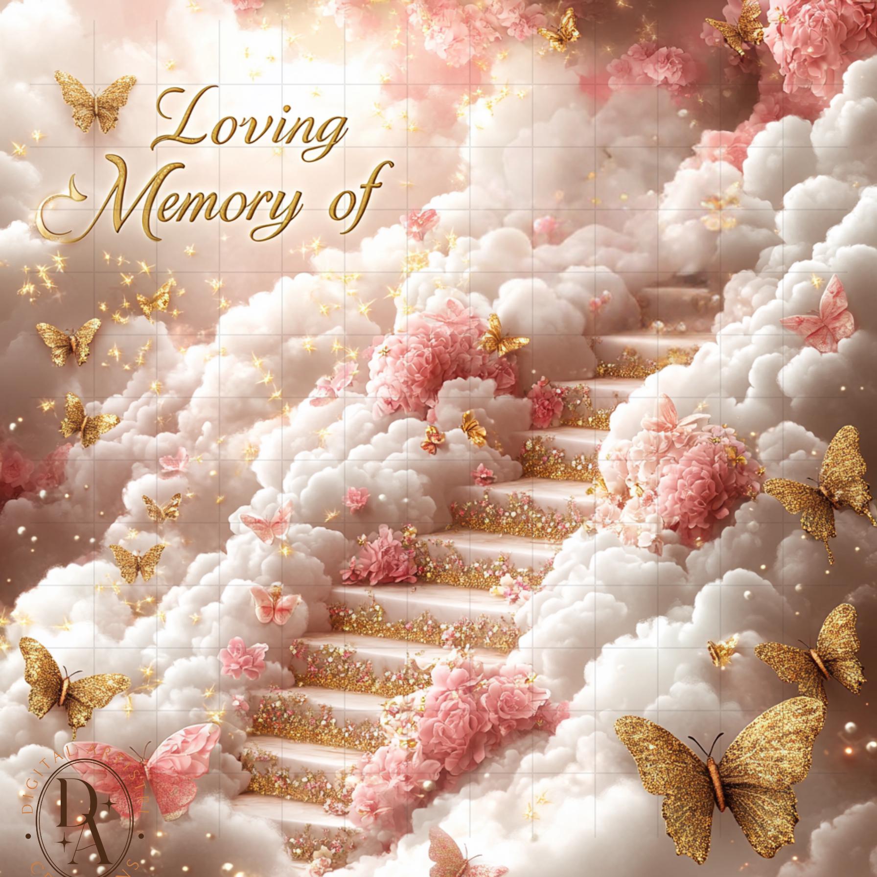 Pink Heaven Butterflies, in Loving Memory Of, Baby Memorial, Memorial ...