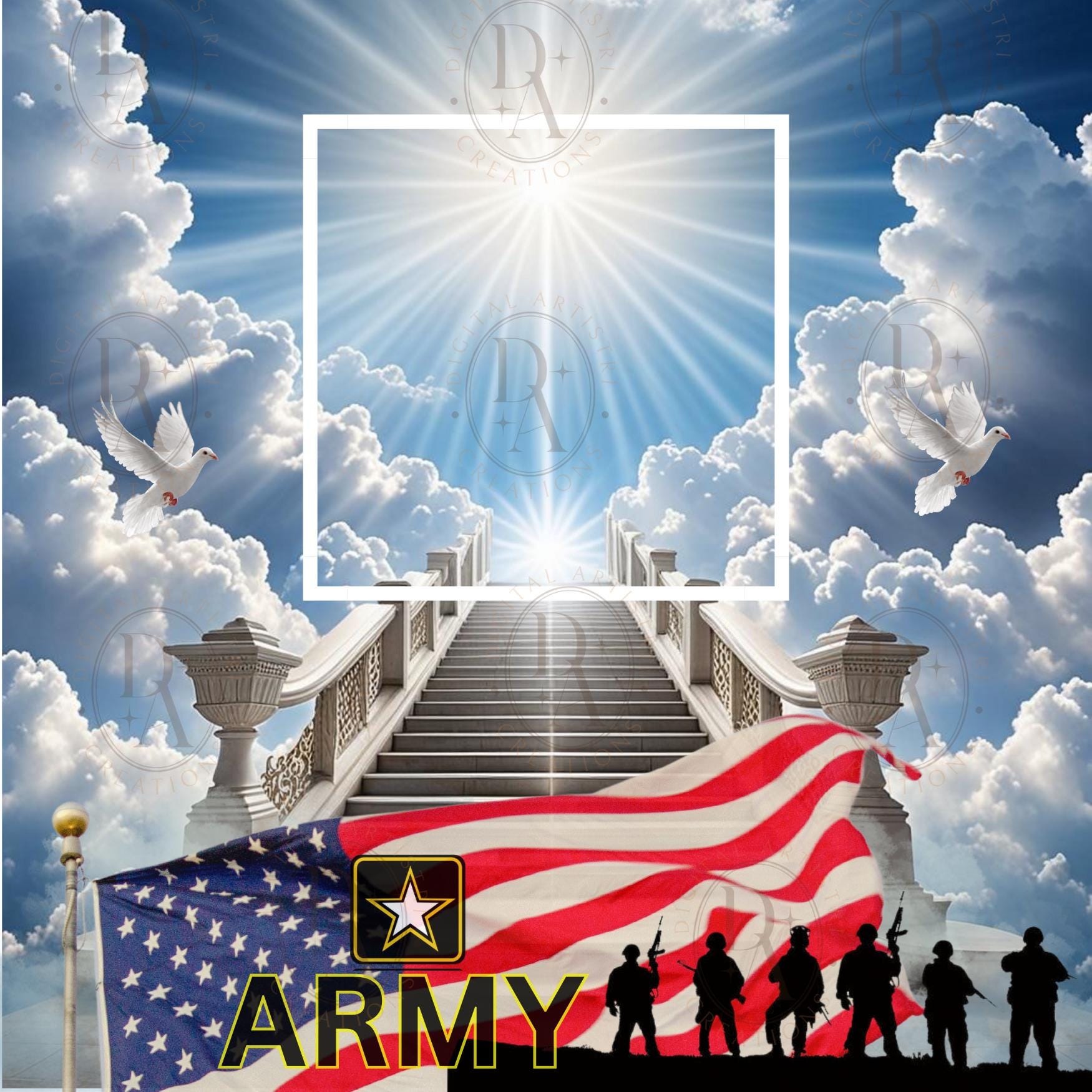 Army Memorial Background, Obituary Background, Memorial Fan, Funeral ...