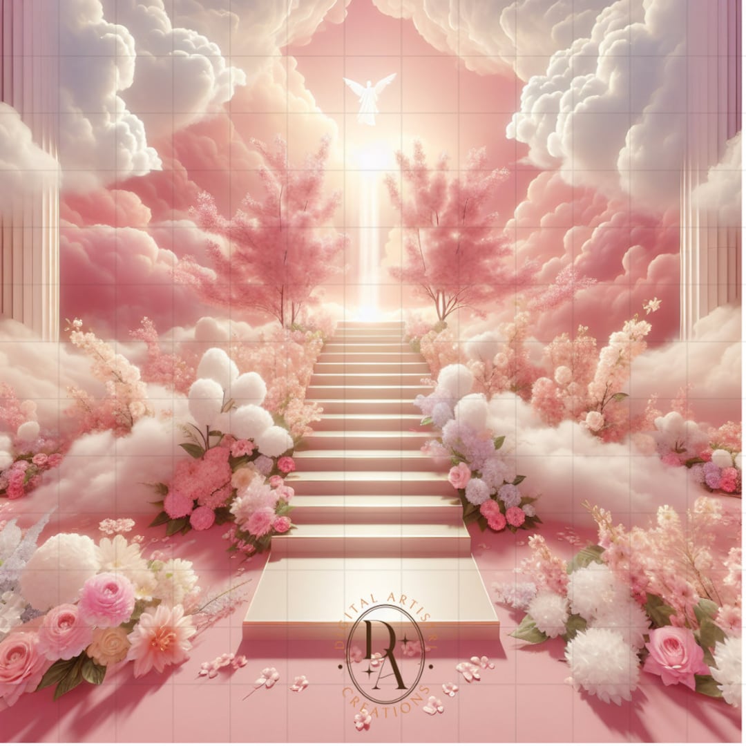 Pink Heaven Floral, in Loving Memory, Memorial Background, Memorial ...