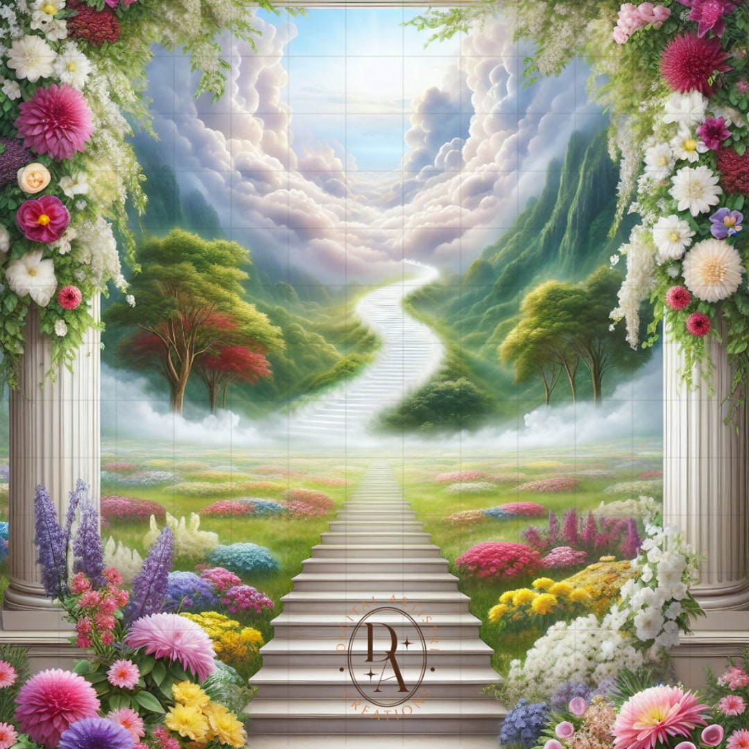 White Floral Heaven, in Loving Memory, Memorial Background, Memorial ...