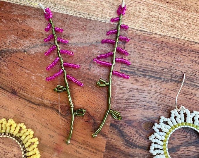 Fireweed Two Drop Earring Pattern - Etsy Canada