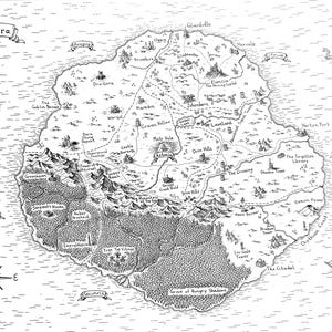 Custom Hand Drawn Fantasy Map (A3, A4, A5) - for Gifts, Aspiring ...