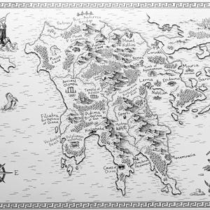 Custom Hand Drawn Fantasy Map (A3, A4, A5) - for Gifts, Aspiring ...