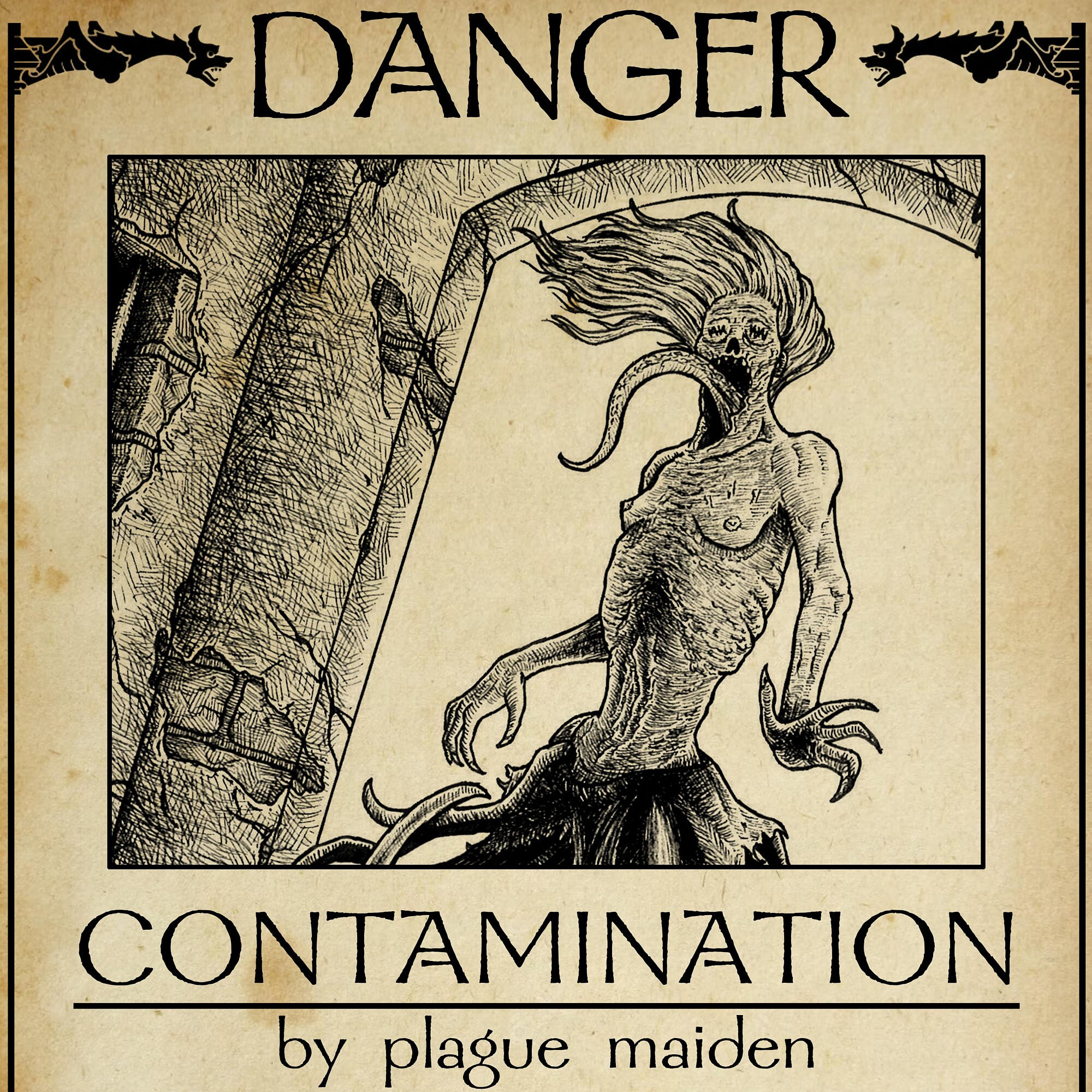 Plague Maiden Contamination Poster: Fantasy Art Print (instant Download ...