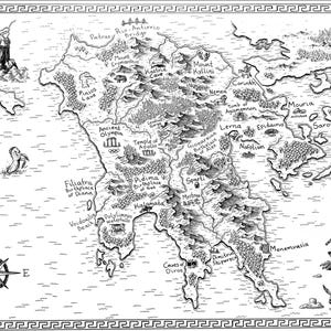 Custom Hand Drawn Fantasy Map (A3, A4, A5) - for Gifts, Aspiring ...
