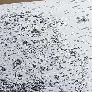 Custom Hand Drawn Fantasy Map (A3, A4, A5) - for Gifts, Aspiring ...