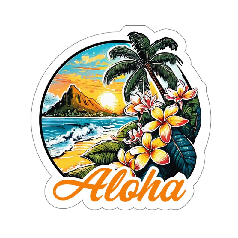 Aloha Sticker (4 Sizes Available) - Etsy