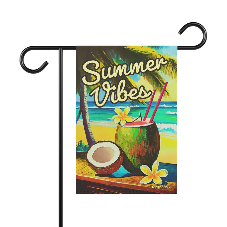 Summer Vibes Yard Flag - Etsy
