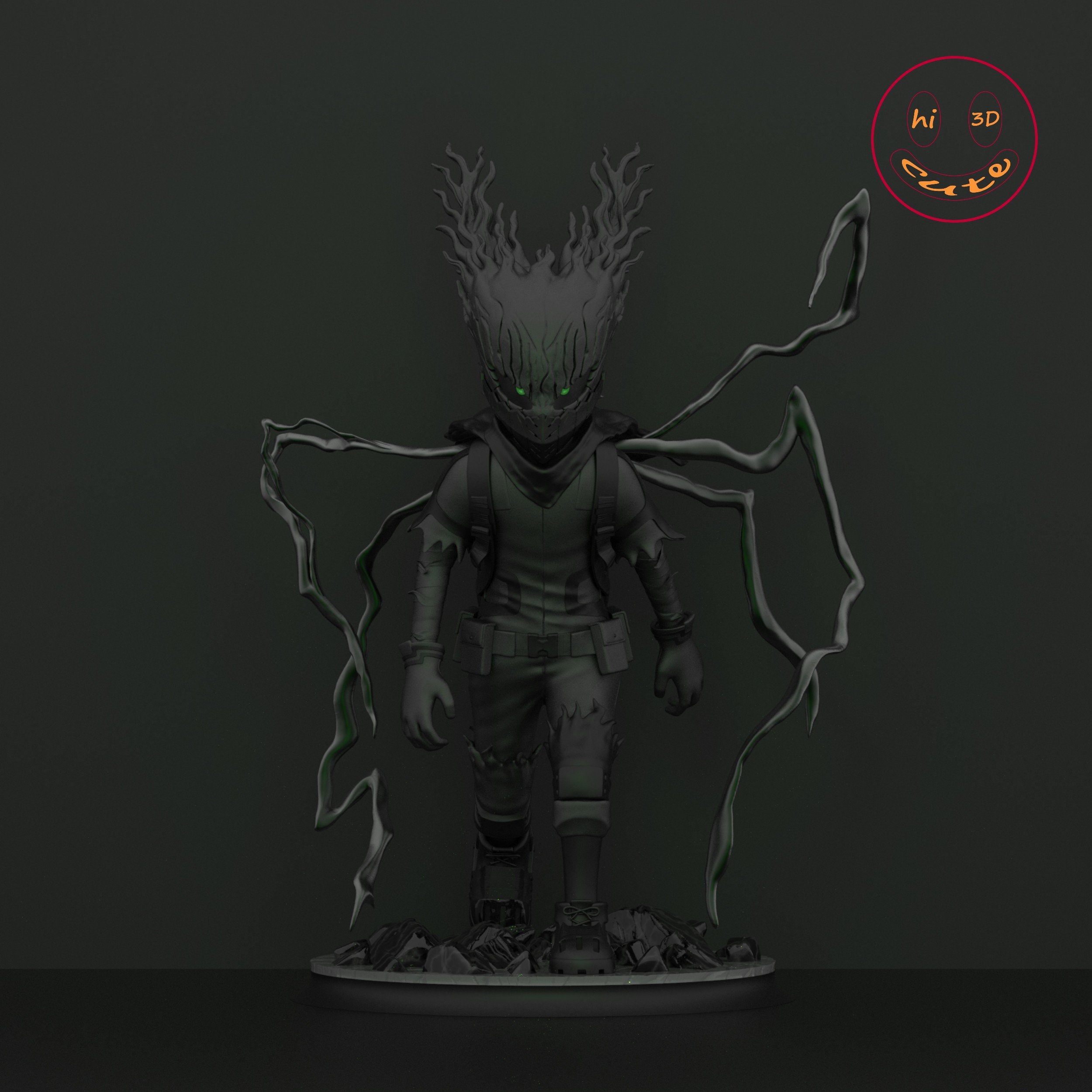 3d Digital Figure of Dark Deku STL File for 3D Printing - Etsy