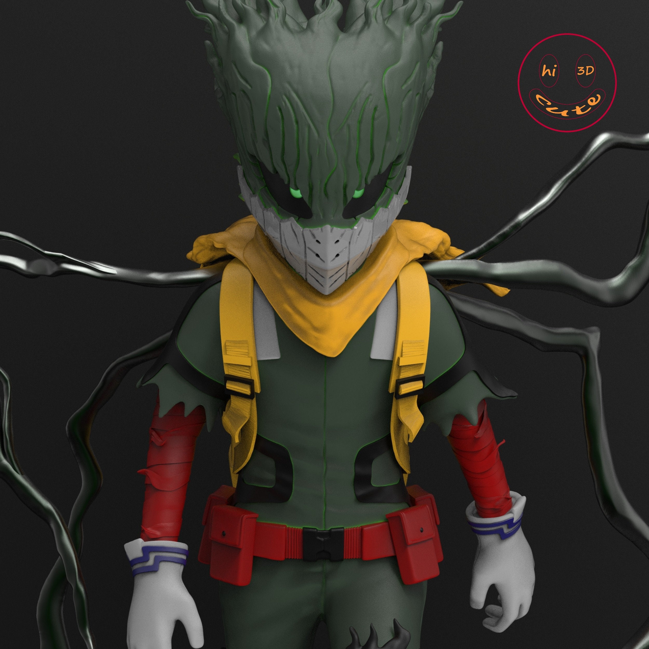 3d Digital Figure of Dark Deku STL File for 3D Printing - Etsy