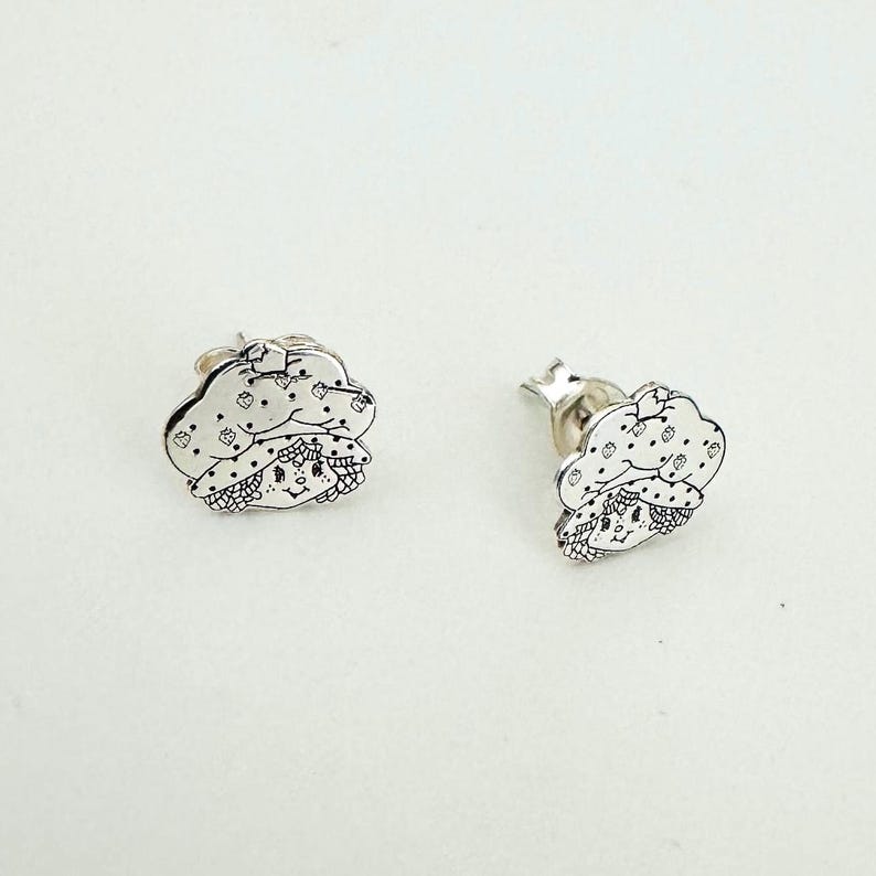 Straberry/studearrings/925/sterling Silver/handmade/gifts/giftsforher ...